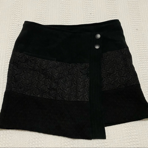 CAbi | Skirts | Cabi Black Swathe Wrap Snap Xs Mini Skirt | Poshmark